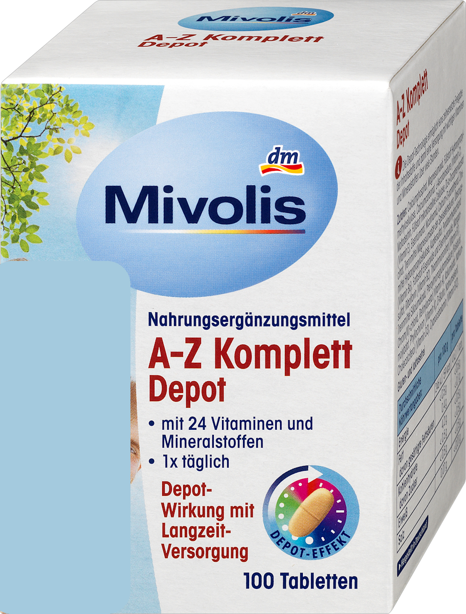 Mivolis A‑Z Complete Depot Multivitamin – 100 Tablets – NaturQuality