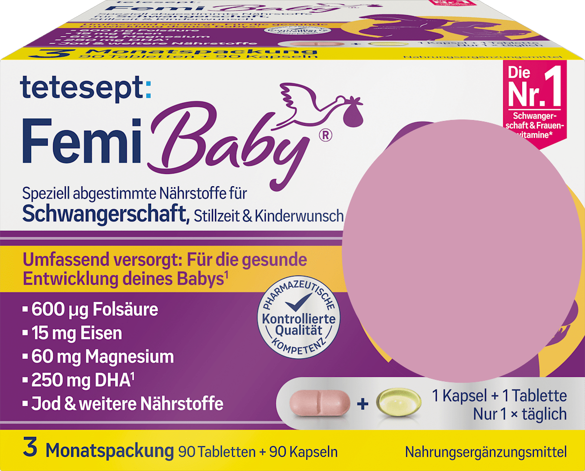 Tetesept FemiBaby 90 Tablets + 90 Soft Capsules – NaturQuality